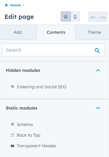Edit Built-in Modules