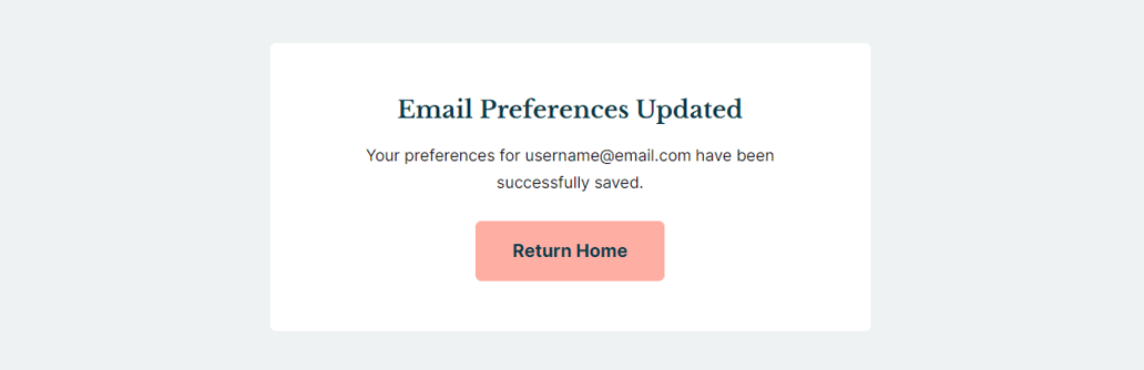 System - Subscription Confirmation
