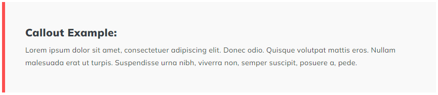 Callout Box