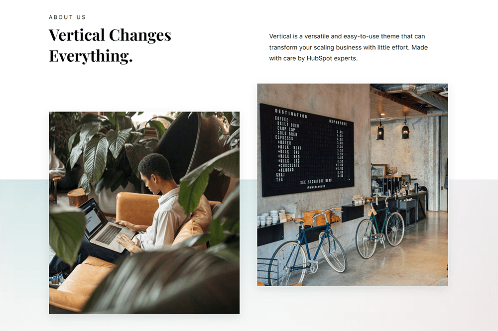 Hero - Staggered Overlapping Images